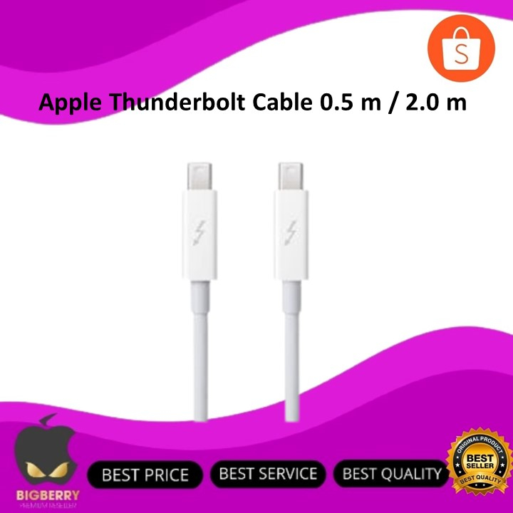 Jual Resmi Aksesoris ORIGINAL IBOX Apple Thunderbolt Cable 0.5 m / 2.0 ...