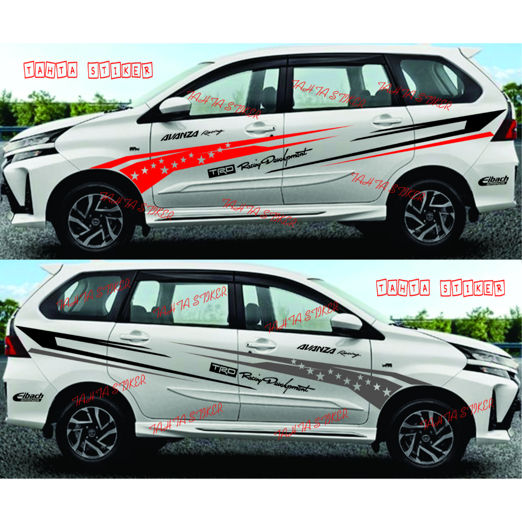 Jual PROMO STIKER STICKER CUTTING MOBIL TOYOTA AVANZA CUTTING LIST BODI ...