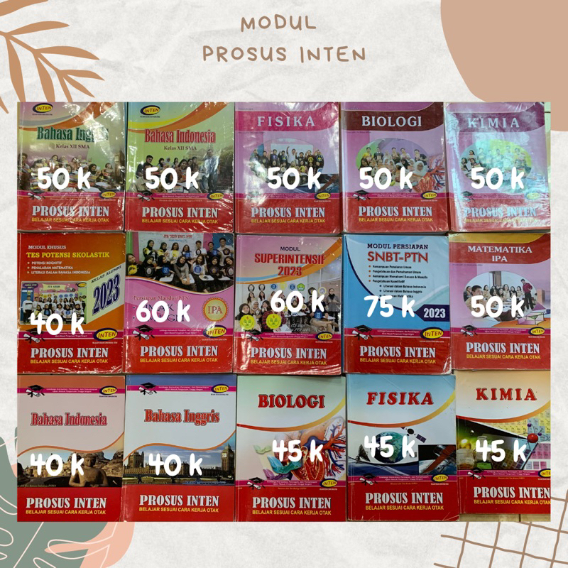 Jual MODUL PROSUS INTEN (PRELOVED) SATUAN | Shopee Indonesia