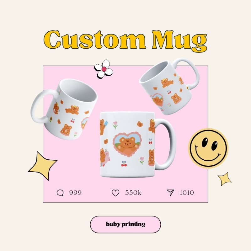 Jual Cetak Custom Mug | Shopee Indonesia