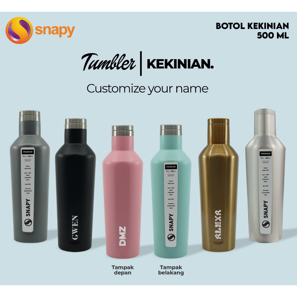 Jual TUMBLER TERMOS SULTAN STAINLESS CANTEEN CUSTOM | Shopee Indonesia