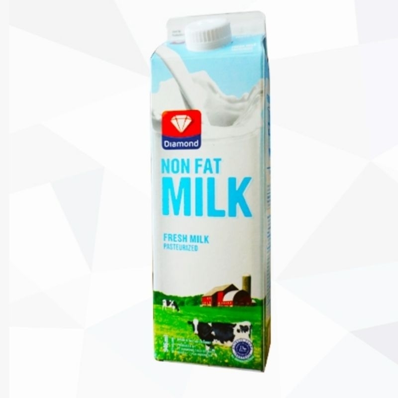 Jual Susu Segar Pasteurisasi DIAMOND NON FAT Susu Skim Bebas Lemak ...