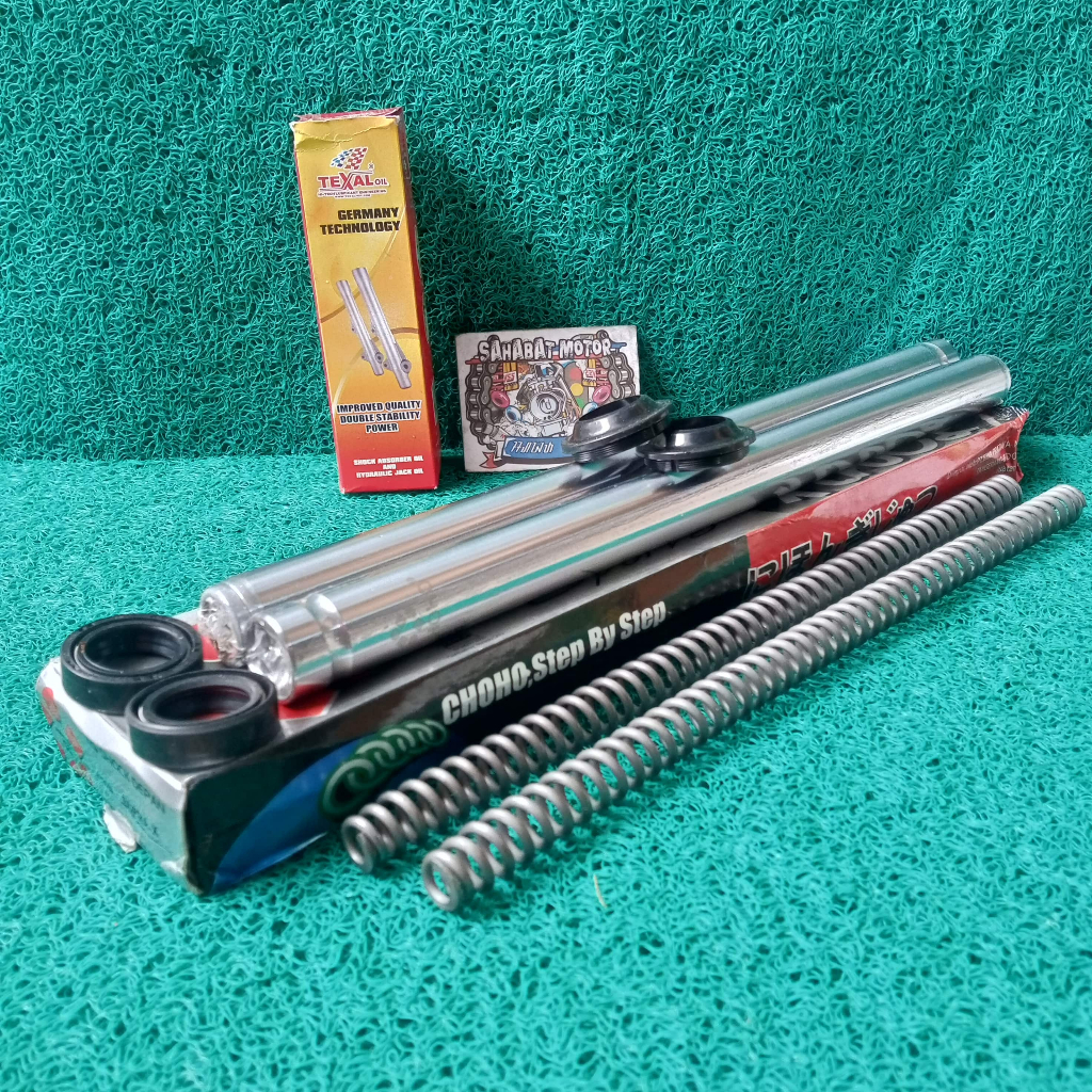 Jual PAKET LENGKAP AS SHOCK DEPAN SUPRA X PLUS SEAL SHOCK OLI SHOCK PER ...