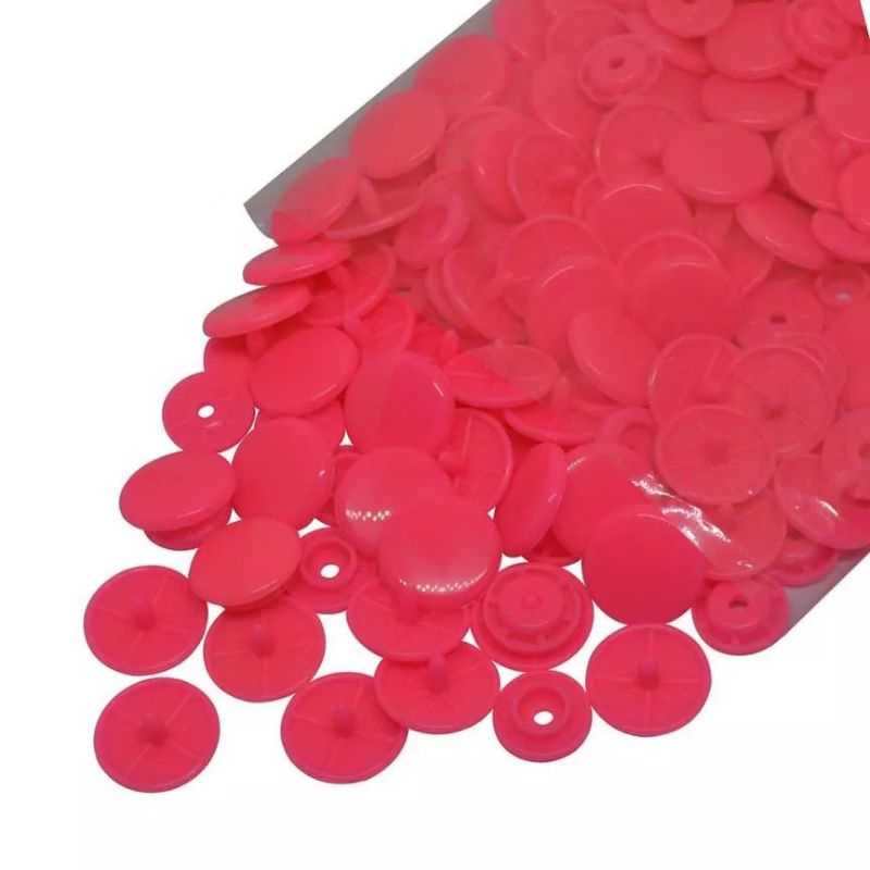 Jual Kancing Knop snap Plastik warna hitam Putih merah Oren kuning ...