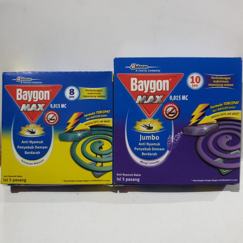 Jual Baygon Bakar Max Obat Nyamuk isi 5 pasang biasa / jumbo | Shopee ...