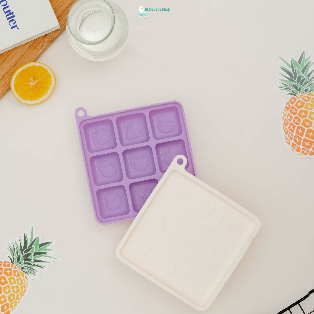 Jual Littlebebeshop Silicone Food Container Bee / Ice Tray Cube MPASI ...