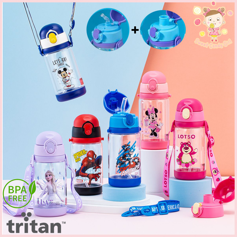 Jual COD! BEST SELLER BOTOL MINUM ANAK 2IN1 DUAL PENUTUP MODE SEDOT & TEGUK TRITAN 520ML ...