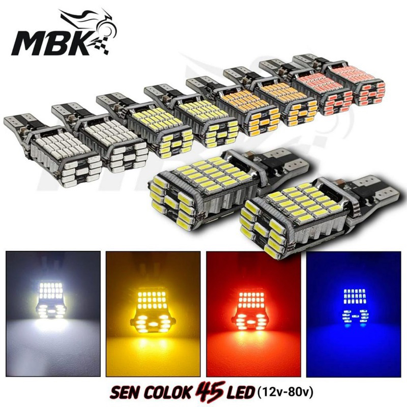 Jual LAMPU MOTOR MOBIL T15 45SMD LAMPU SENJA LED SEIN SUPER BRIGHT SEN DAJJAL SEIN DAJAL SUPER ...