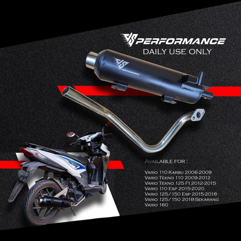 Jual Knalpot cms Original JS Performance Vario 125 150 vario160 ...