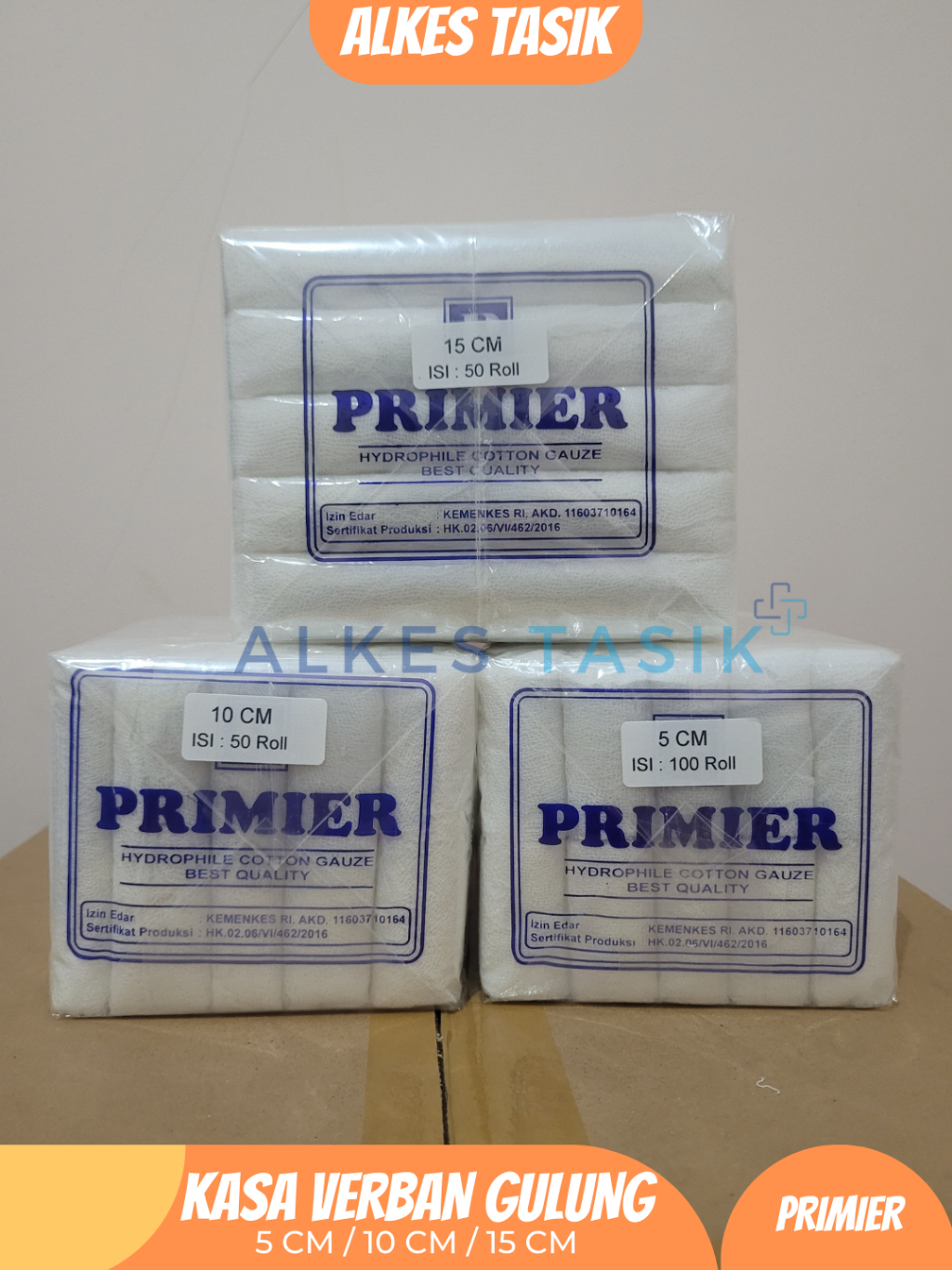 Jual Kasa Verban Gulung Primier / Kasa Perban Gulung Murah 5 CM 10 CM ...