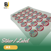 Jual 1 LEMBAR STIKER / STIKER LABEL / LABEL / STICKER CUSTOM / STIKER ...