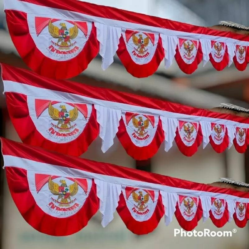 Jual bendera bekron garuda rempel 10 gelombang | Shopee Indonesia