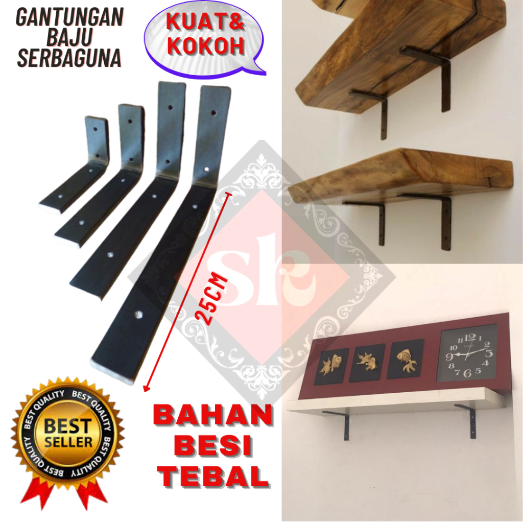 Jual Rak dinding Plat besi siku Plat besi L Plat besi Tebal Ambalan ...