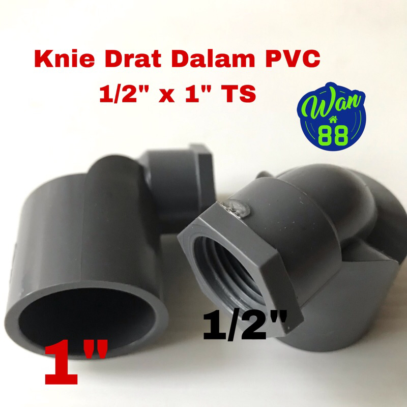 Jual Knie/Knee Drat Dalam PVC 1/2” x 1” TS Langgeng | Shopee Indonesia