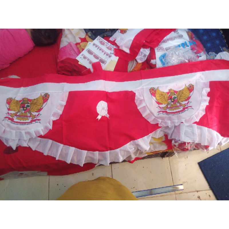 Jual Umbul - umbul bendera Gelombang resplang merah putih 5 meter 5 gelombang | Shopee Indonesia