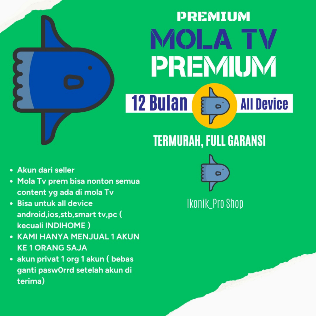 Jual [PALING MURAH ] MOLA TV PREM EXP Agustus 2024 HANYA 30K | Shopee Indonesia