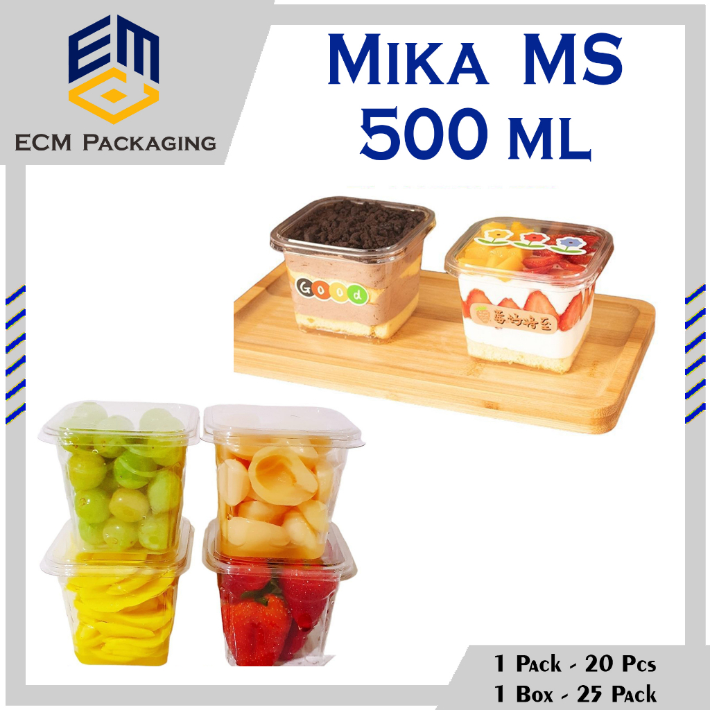 Jual Mika MS 500ml / Mika Puding Pesergi / Mika Dessert 20pcs | Shopee Indonesia