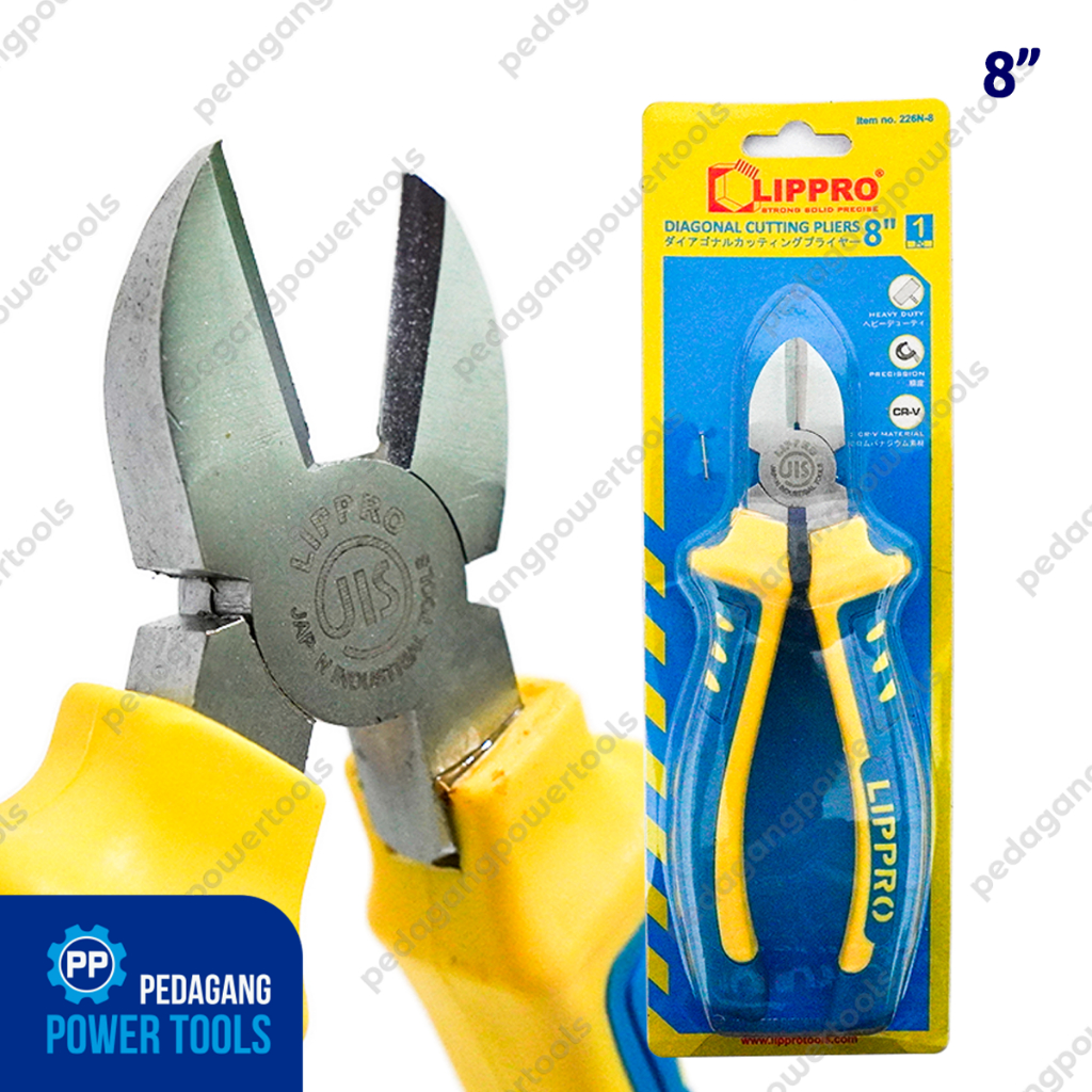 Jual LIPPRO TANG POTONG 8 INCH DIAGONAL CUTTING PLIERS 226N-8 | Shopee ...
