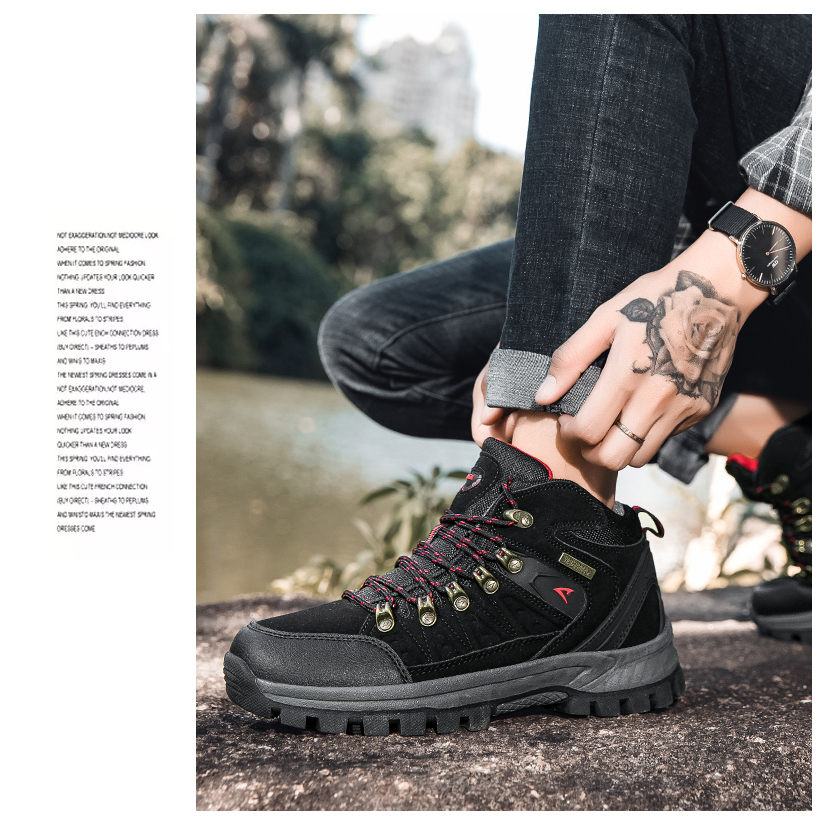 Jual Sepatu Gunung SNTA 505 Black Boots Camping Adventur Outdoor Hiking ...