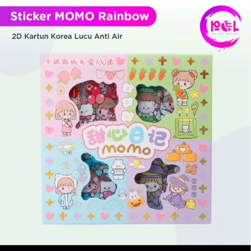Jual Stiker Box Momo Isi 100 Lembar Aesthetic Journal Sticker | Shopee ...