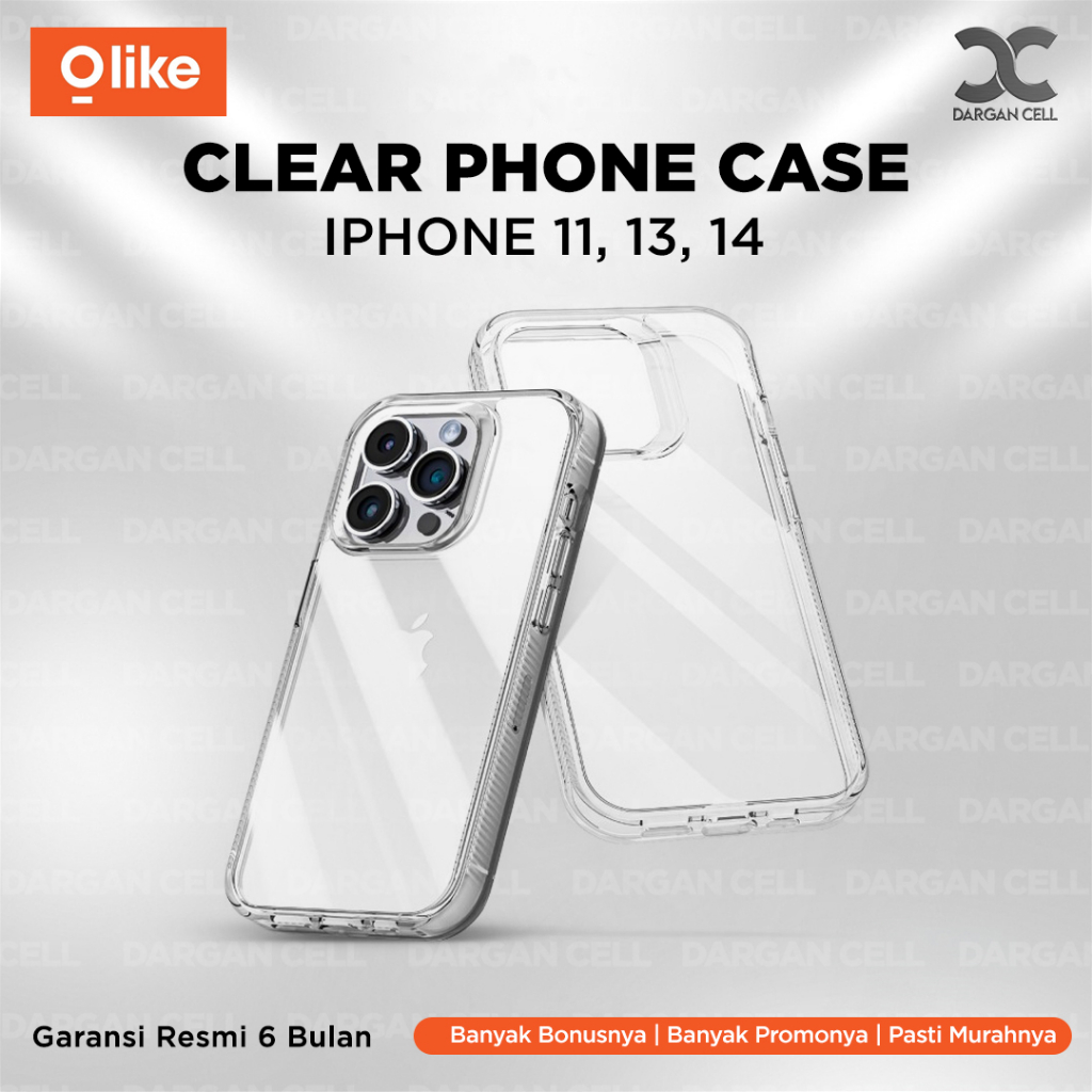 Jual OLIKE CASE CLEAR APPLE IPHONE 11 13 14 PRO MAX CASING BENING ...