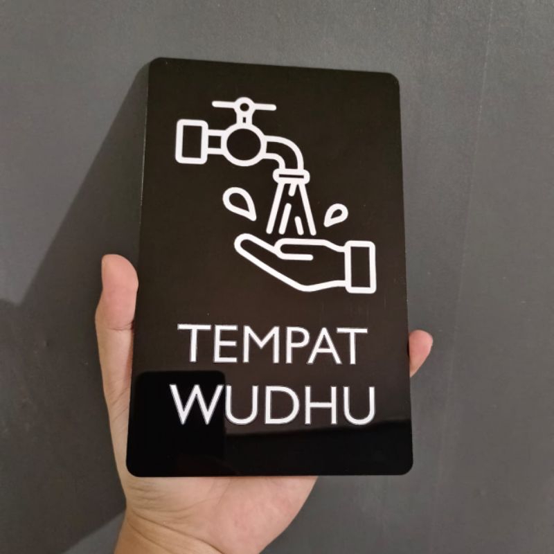 Jual TULISAN ACRYLIC TEMPAT WUDHU | Shopee Indonesia