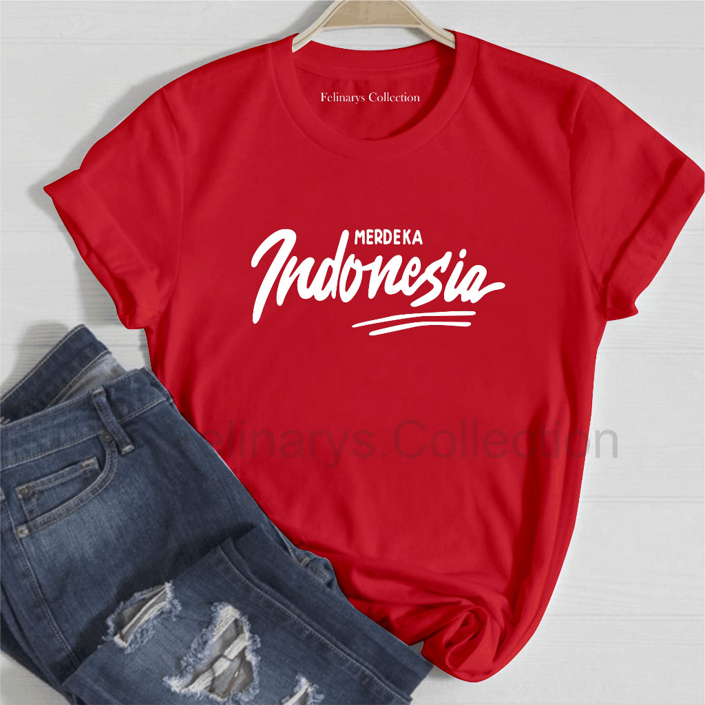 Jual KAOS INDONESIA MERDEKA/UNISEX | Shopee Indonesia