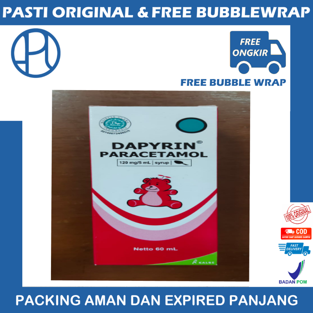 Jual DAPYRIN SYRUP ANAK 60ML PARACETAMOL SIRUP 60 ML | Shopee Indonesia