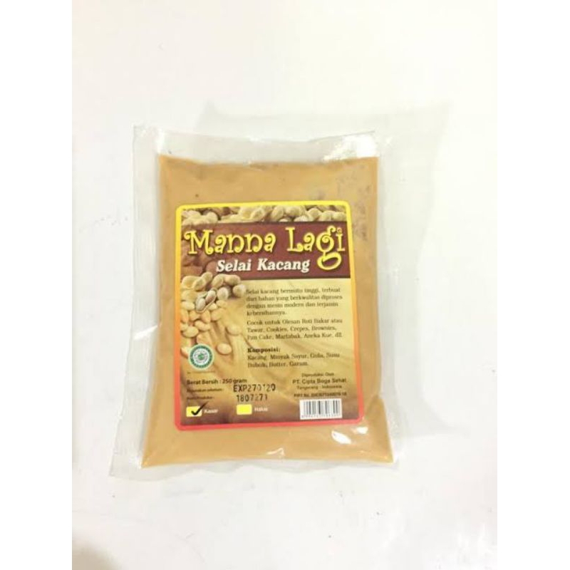 Jual selai kacang manalagi / peanut butter 250gr | Shopee Indonesia