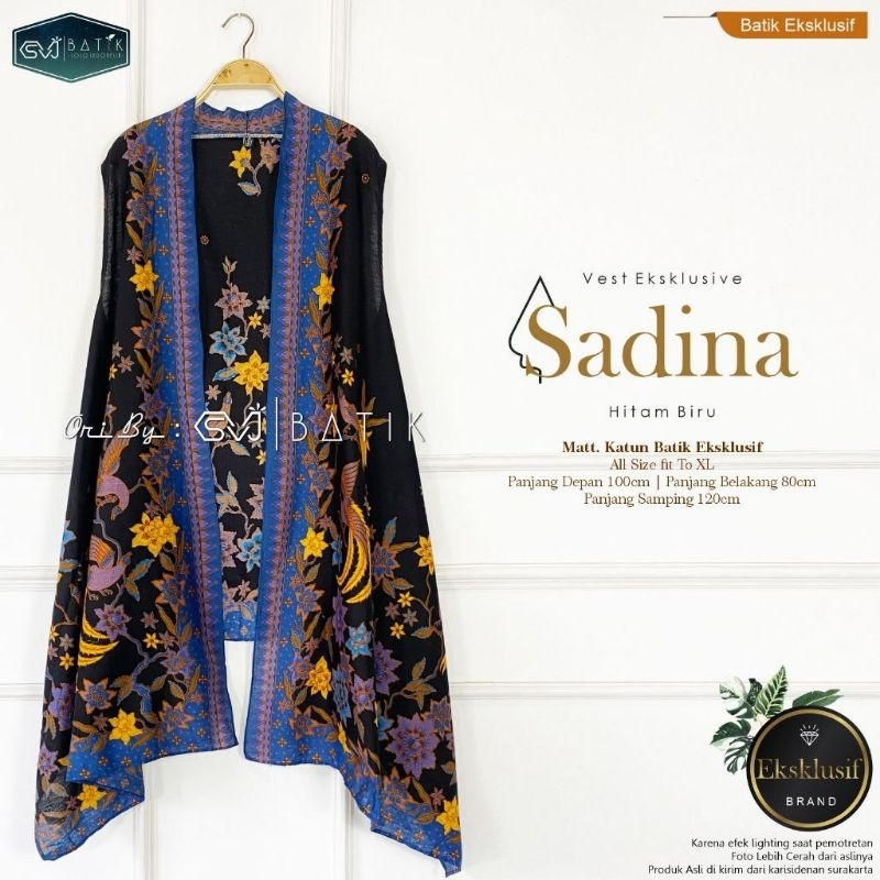 Jual VEST OUTER BATIK MODERN || OUTER BATIK MODERN || OUTER BATIK JUMBO ...