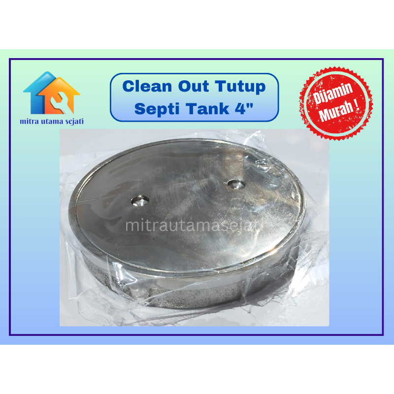 Jual Tutup Septic Tank 4 Inch Clean Out Stainless Steel | Shopee Indonesia