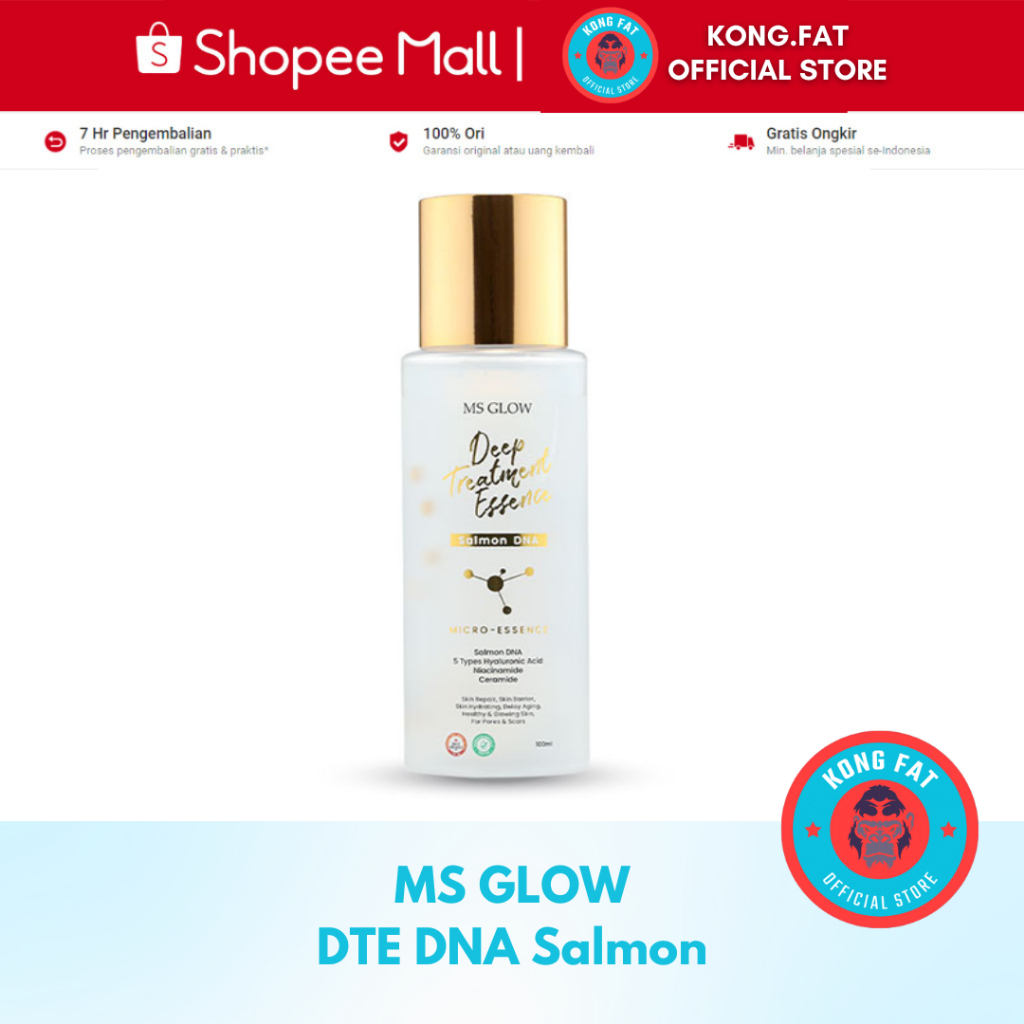 Jual MS GLOW Deep Treatment Essence with DNA Salmon | Shopee Indonesia