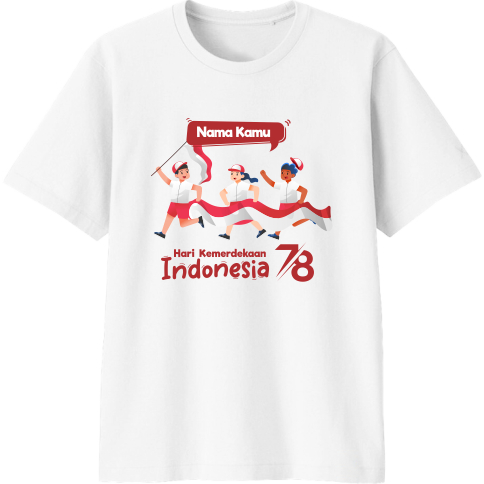 Jual Kaos HUT RI 78 (Free Tambah Nama) | Kaos Kemerdekaan RI | Bayi, Anak, Remaja & Dewasa ...