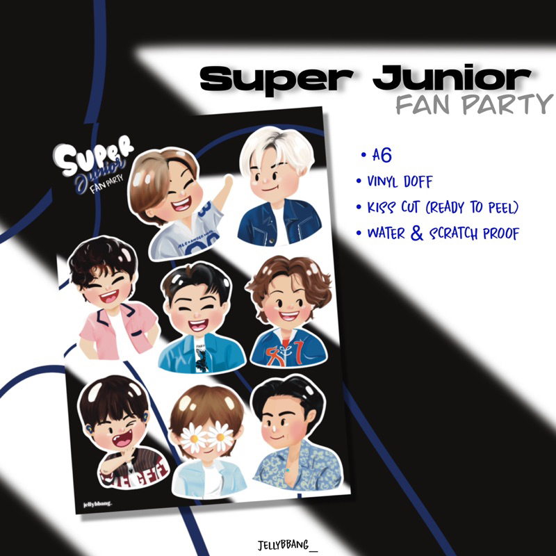 Jual SUPER JUNIOR Fan Party sticker | stiker | Fan Made | merchandise | Shopee Indonesia