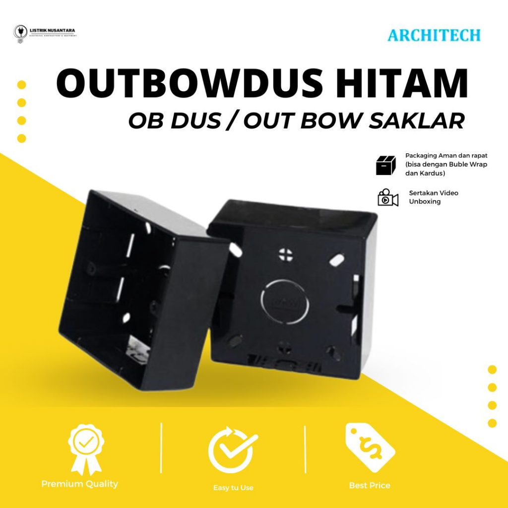 Jual OutBow Dus Hitam Industrial Minimalis Futuristik Architech Out Bow ...
