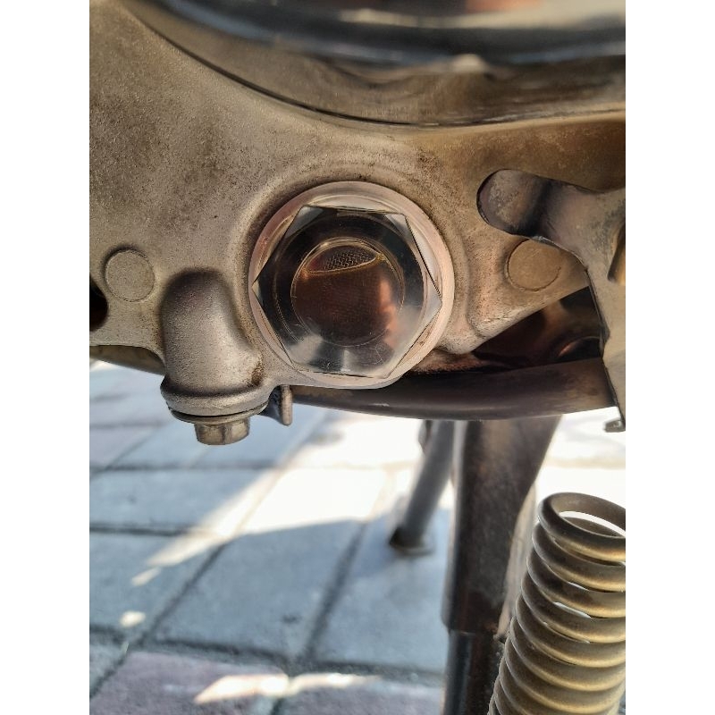 Jual baut tutup filter oli transparan mio beat mio j scoopy vario spacy ...