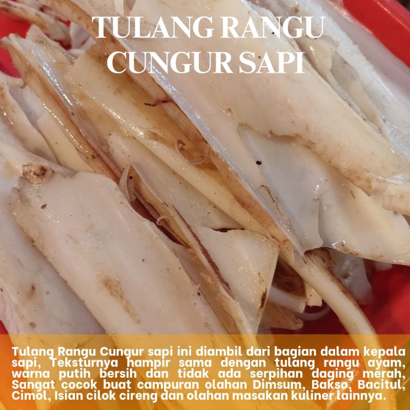 Jual Tulang Rangu Cungur Sapi Bahan Bakso Seblak Toping Mie Kuah dan ...