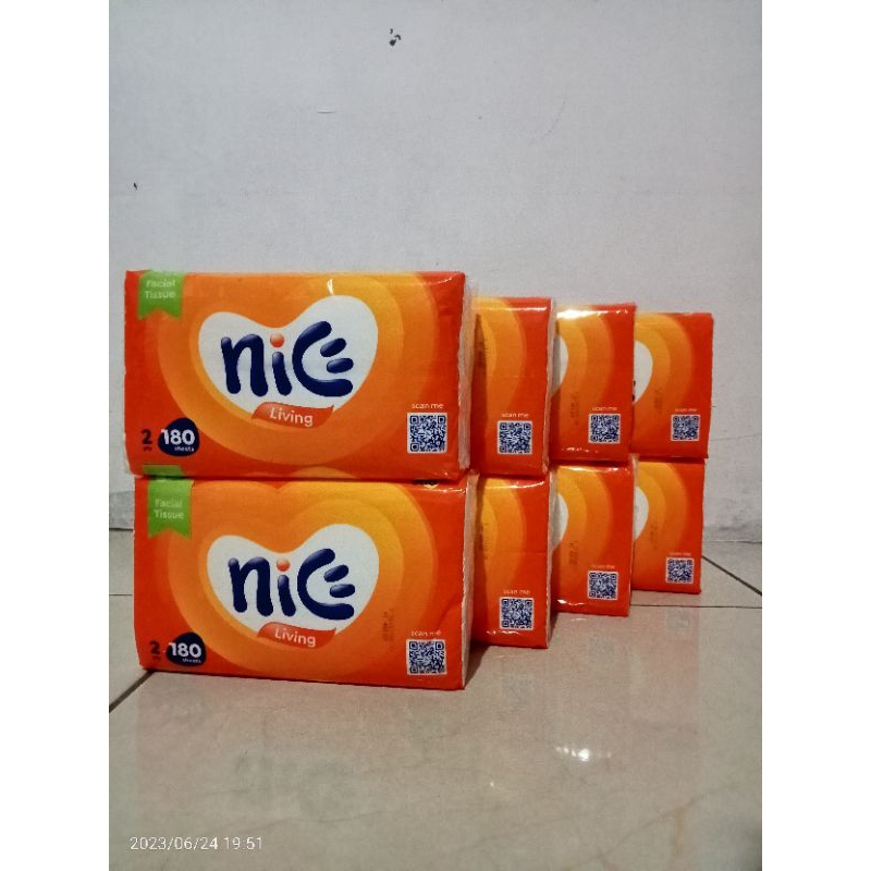 Jual NICE TISUE 2 ply 180 sheets (6 BALL ) | Shopee Indonesia