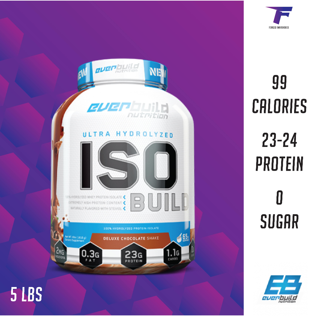 Jual Everbuild Ultra Hydrolyzed Iso Build Whey Protein - 5 lbs | Shopee ...