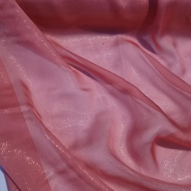 Jual Kain Sutra Glitter Metalik | Chiffon Silk Lurex | Bahan Sifon ...