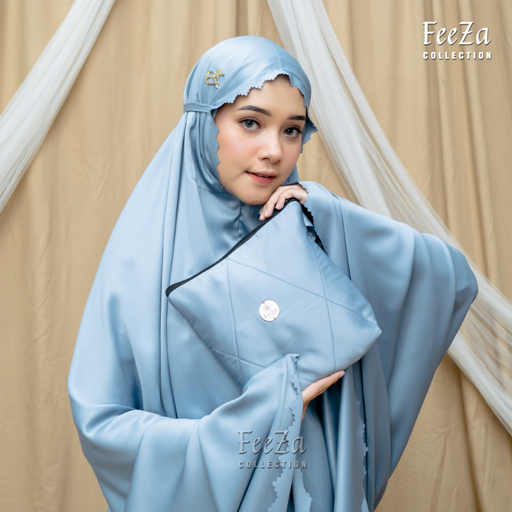 Jual FeeZa Mukena Dewasa Silk 2in1 FeeZa Set Sajadah Laser Cut ...