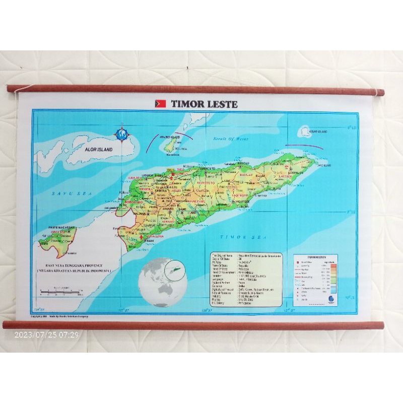 Jual Peta Bingkai Timor Leste Ukuran Besar | Shopee Indonesia