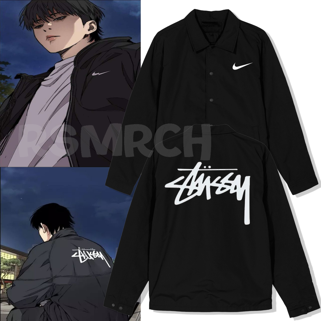 Jual Jaket Coach Jayjo Nice X Stussy Outfit Wind Breaker Manhwa ...