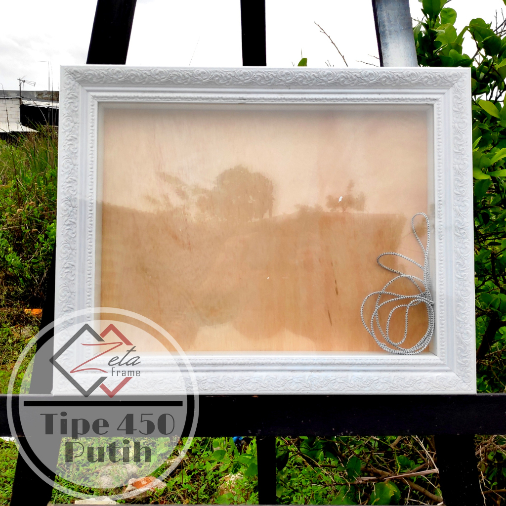 Jual Tipe 450 Putih uk. 35x45 - Pigura mahar ukir putih - Frame mahar ...