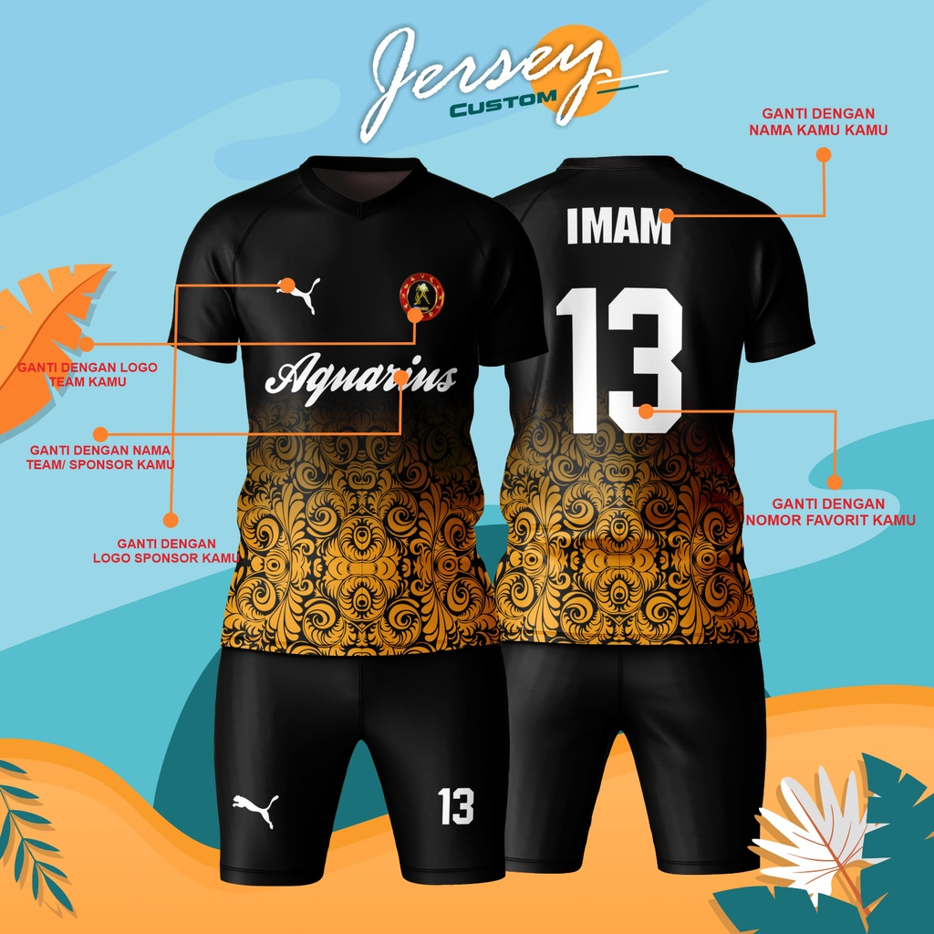 Jual JERSEY BOLA BATIK CUSTOM DESIGN MURAH DAN BISA SATUAN | Shopee ...