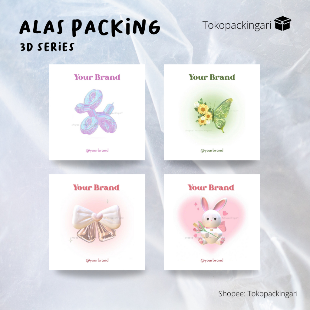 Jual Alas Packing | 3D Series | FREE PLASTIK | Paper Aksesoris | Kertas ...