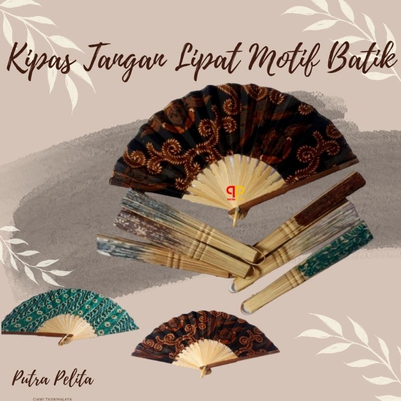 Jual KIPAS TANGAN LIPAT BAMBU MOTIF BATIK / KIPAS TRADISIONAL | Shopee ...