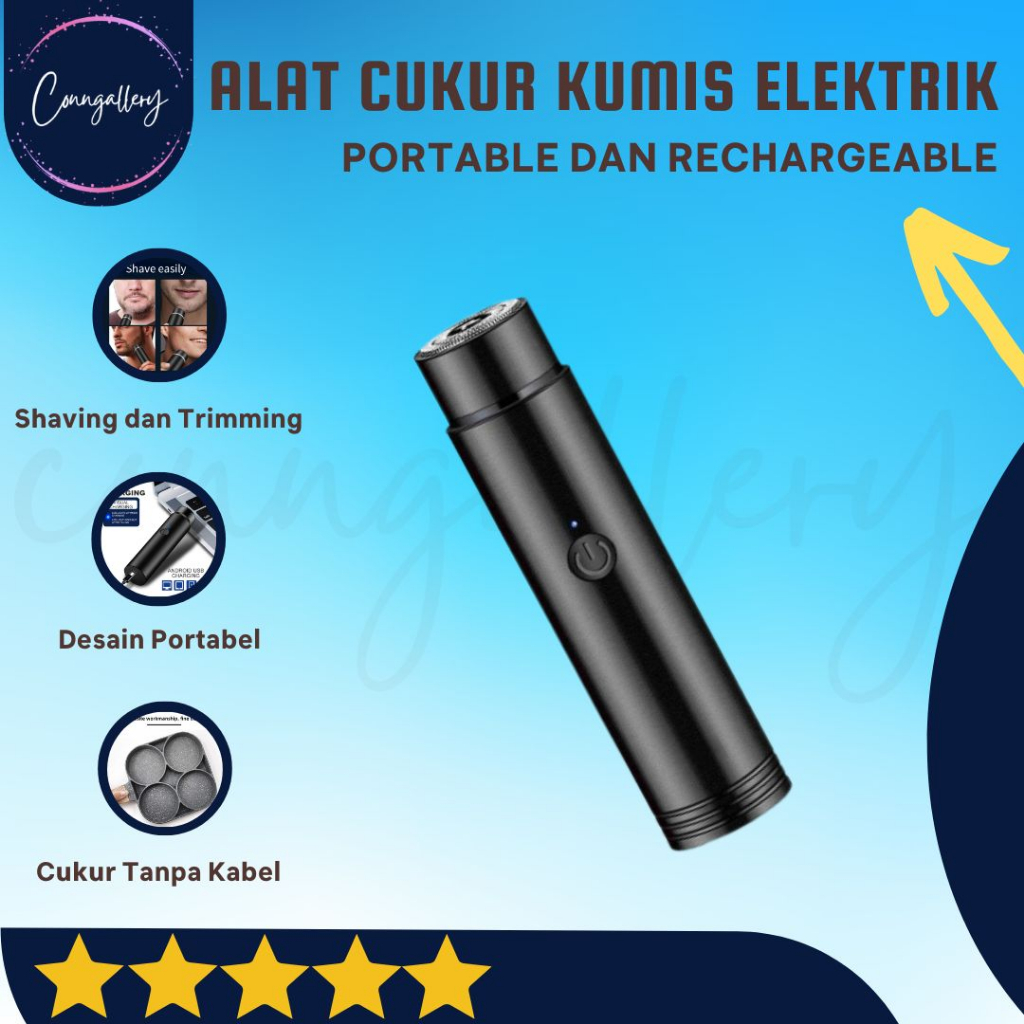 Jual Alat Cukur Kumis Elektrik Mini Portabel Trimmer Shaver | Shopee ...