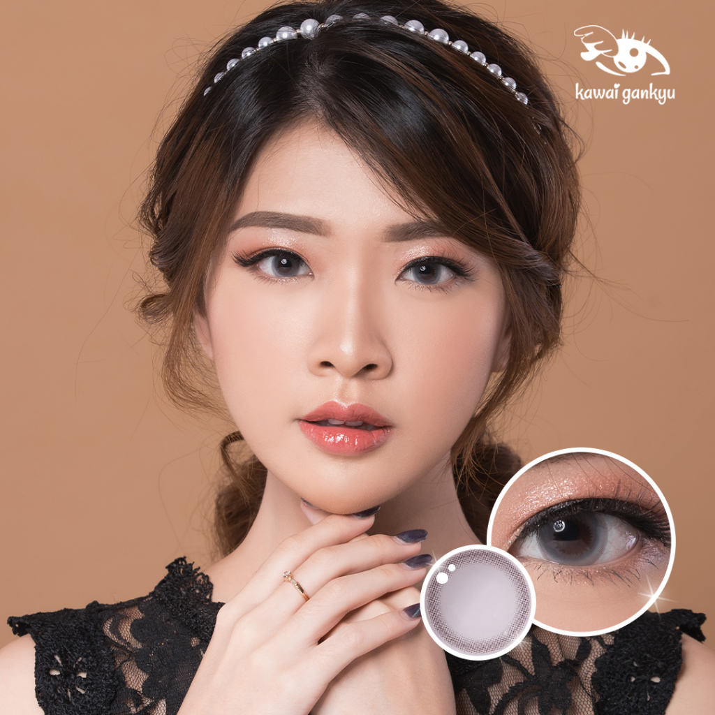 Jual KawaiGankyu softlens - Kitty mini bom gray (1botol/SETENGAH PASANG ...