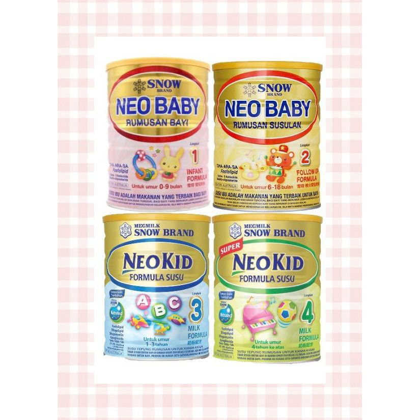 Jual Snow Brand Neo Baby Kid Super Neo Kid Step 1 2 3 4 Milk Formula ...